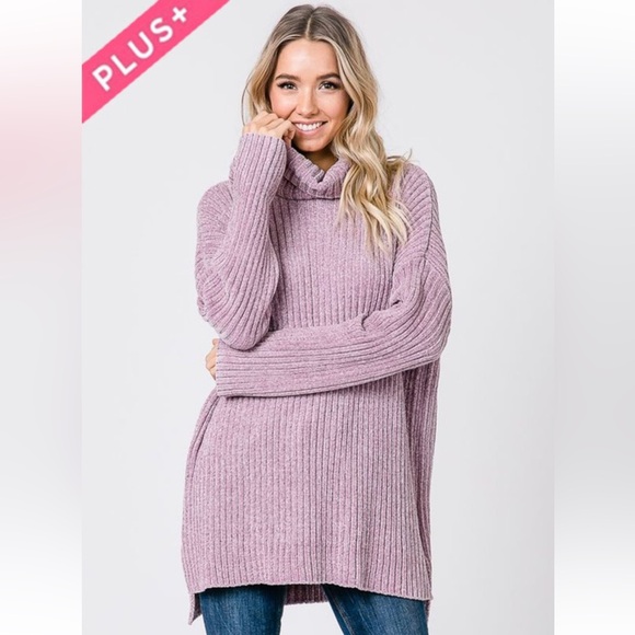 Tops | 63 Womens Lilac Turtle Neck Top | Poshmark